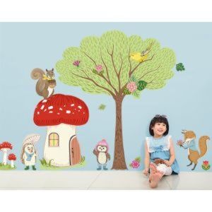 Oopsy Daisy | Wall Decor | Oopsy Daisy Woodland Animal Friends Pim Pimlada 6 Fabric Wall Art ...